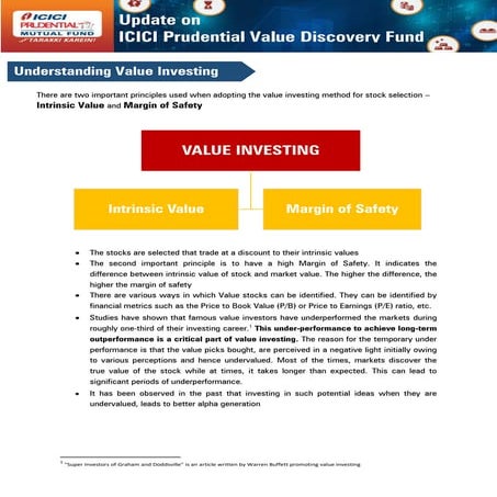 ICICI Prudential - Value Discovery Fund Update | PDF