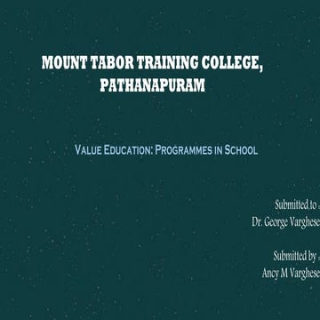Value education | PPTX