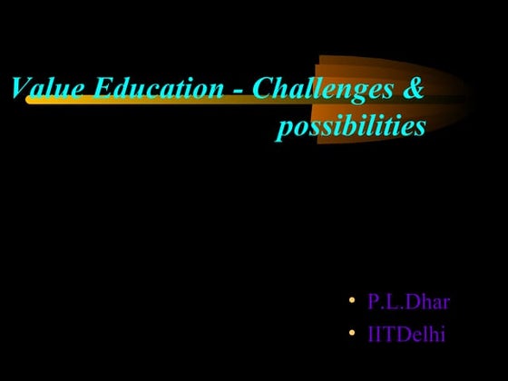 The value of education | PPT
