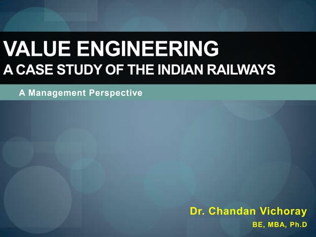 Industrial engineering – case study | PPTX