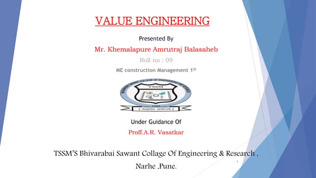 Value Engineering | PPTX