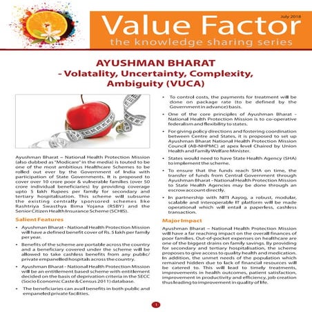 Value Factor News Letter July 2018 | PDF