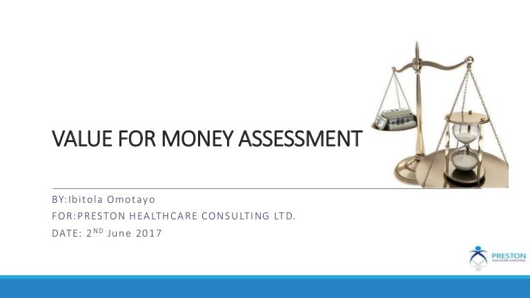 Value for money assessment