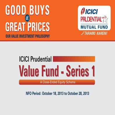 ICICI Prudential Value Fund-Series 1 Presentation | PDF | Stocks and ...