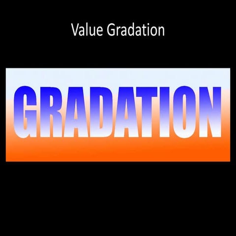Value Gradation | PPTX