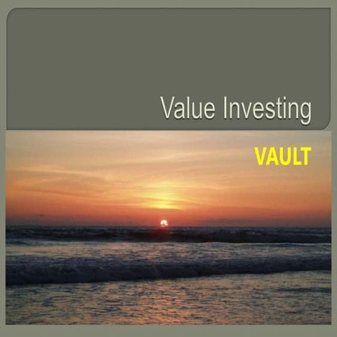 Value investing - Vault | PPT