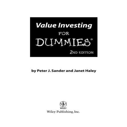 Value investing | PDF