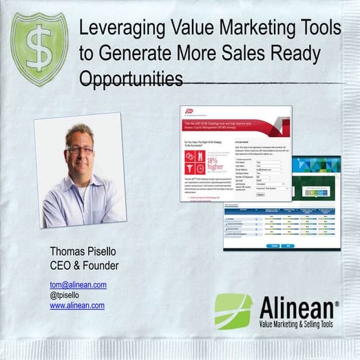 Leveraging Value Marketing Tools to Generate More Leads & Sales Ready ...