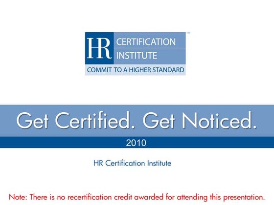 CPHR Academy - Certification | PDF