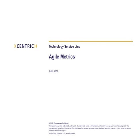 Value Of Agile Metrics Pptx Business Business And Finance