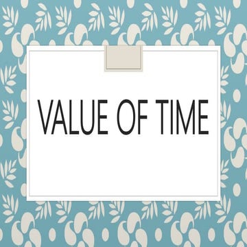 Value of time.pptx