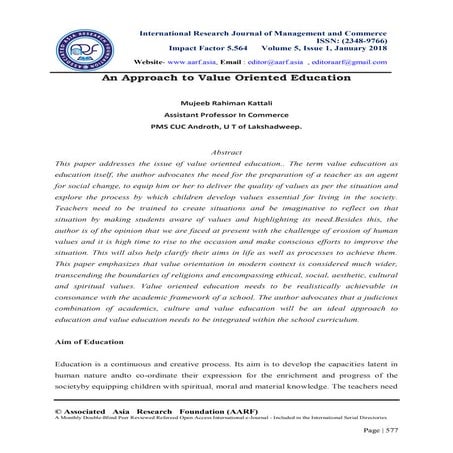 value Education | PPTX