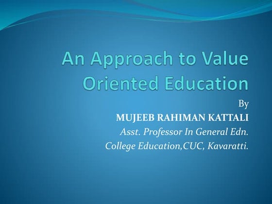 Types of values | PPT