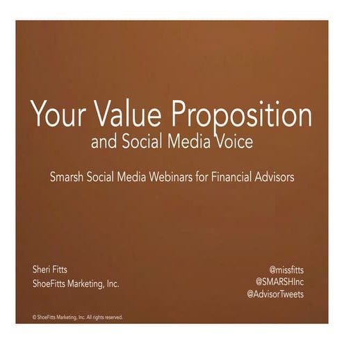 Value proposition and social media voice | PDF | Marketing and ...