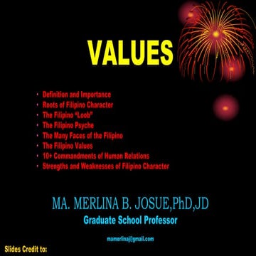 Values | PPT