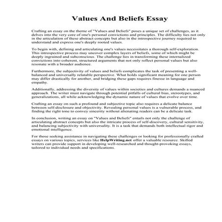 Values And Beliefs Essay.pdf