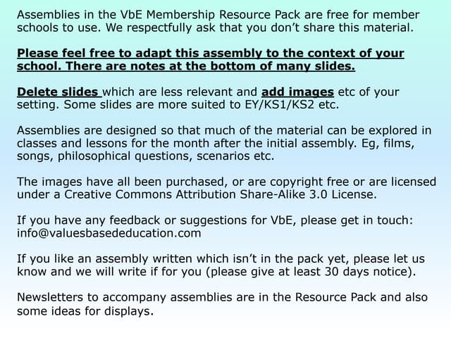 Values Assembly - Respect | PPTX