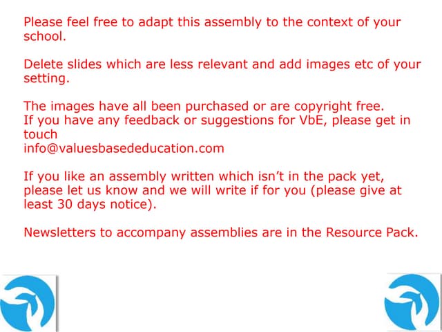 Values Assembly - Respect | PPTX