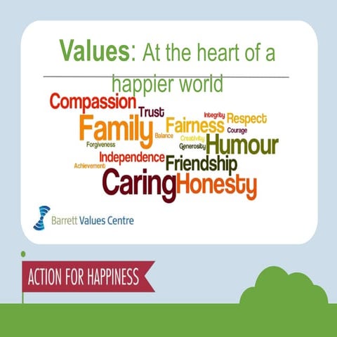 Values at the Heart of a Happier World - Barrett UK National Values ...