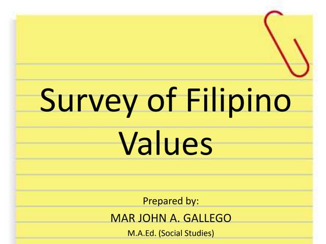 Filipino values | PPTX