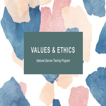 Values & Ethics.pptx | Education