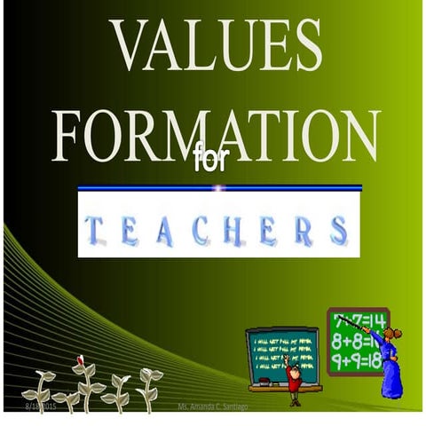 Values Formation for teachers | PPSX