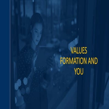 Values formation & You | PDF