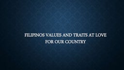 Filipino values | PPT
