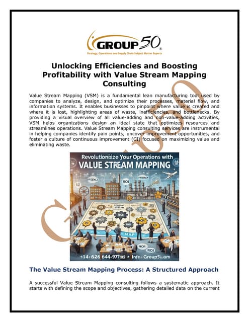 Order to Cash – Value Stream Mapping By Group50 | PPTX