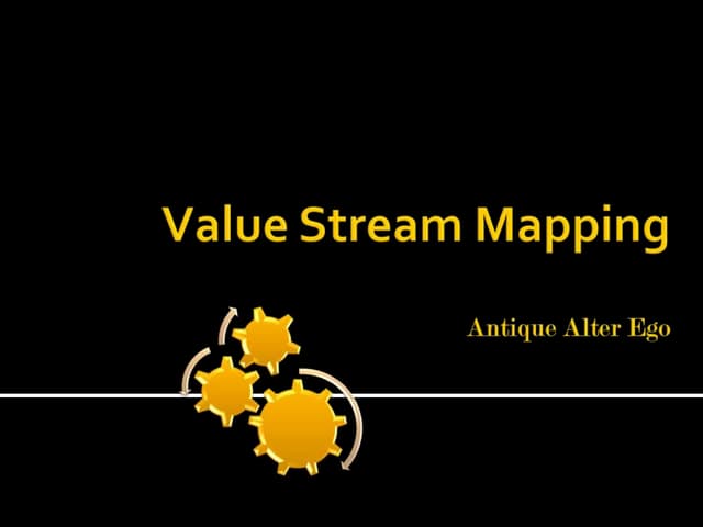 value stream mapping | PPTX
