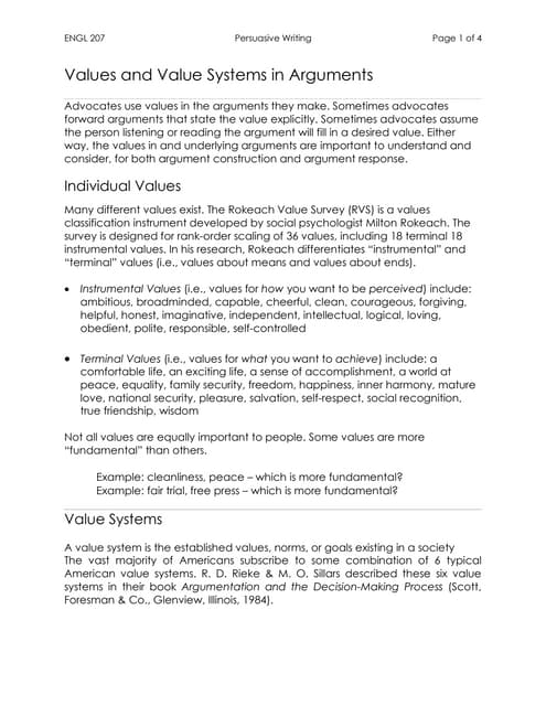 Dh me values bold | PDF