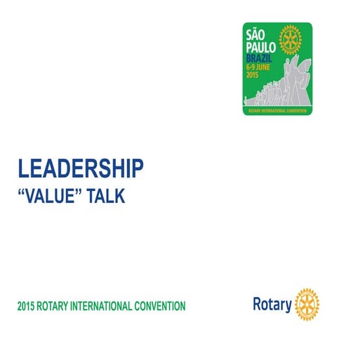 Value Talk: Leadership | PDF