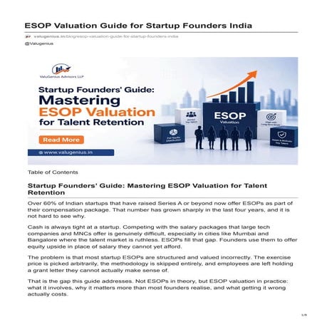 Why ESOP Valuation Services in India Are Essential for Employee Stock ...