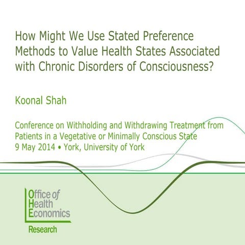 Valuing health states associated with chronic disorders of ...