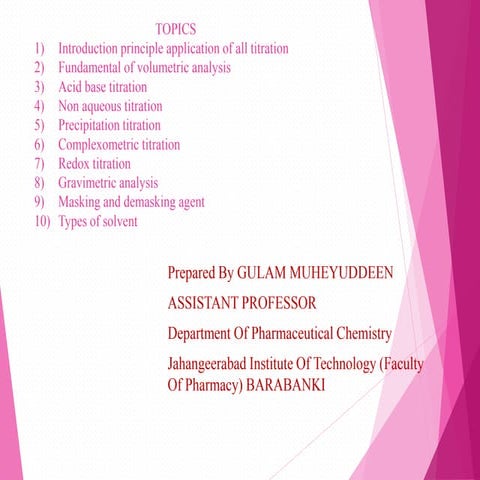 Diazotization titrations | PPTX