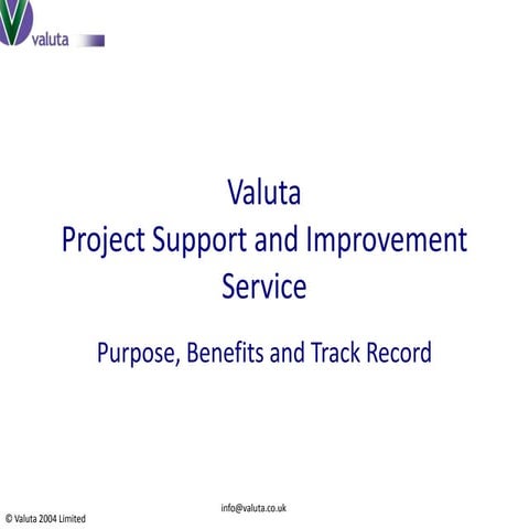 Valuta Introduction - Independent Project Review | PPTX