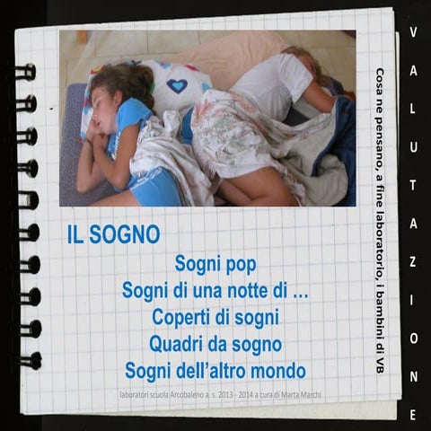 valutazione e miglioramento: laboratorio Il sogno | PPT