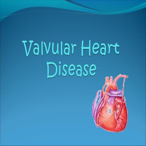 Valvular heart disease | PPT