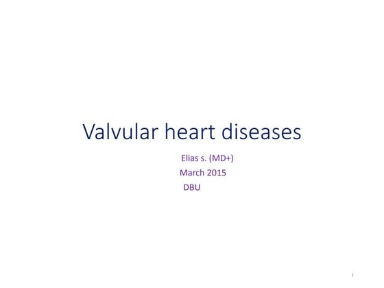 Valvulopathies n | DOCX | Heart and Cardiovascular Diseases | Diseases ...