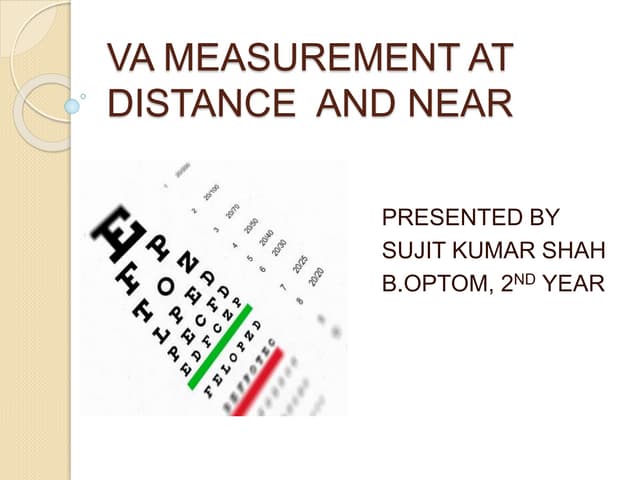 Visual acuity, visual acuity types and factors | PPTX | Eye and Vision Conditions | Diseases and ...