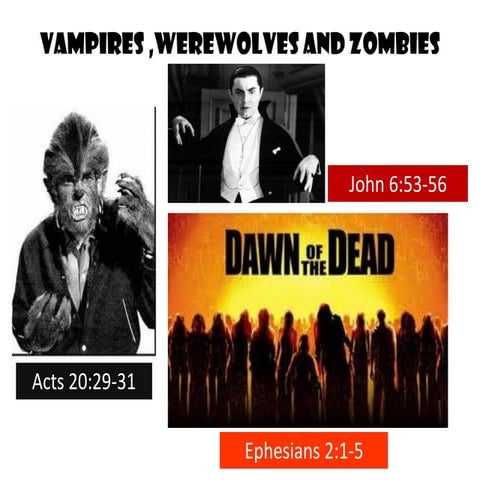 Vampires ,werewolves and zombies part 3 | PPT