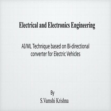 Electrical And Electronics Presentation Pptx