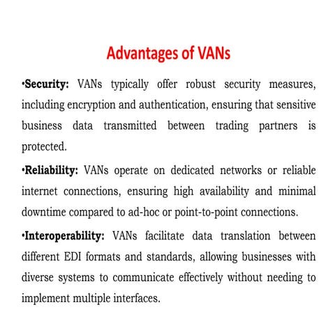Value Added Network (VAN) - Advantages & Disadvantages.pptx