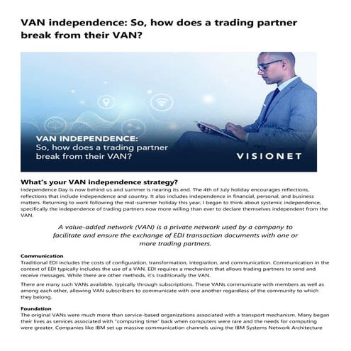 Value Added Network (VAN) - Advantages & Disadvantages.pptx