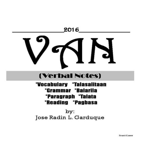 VAN Intro-Extro | PPT