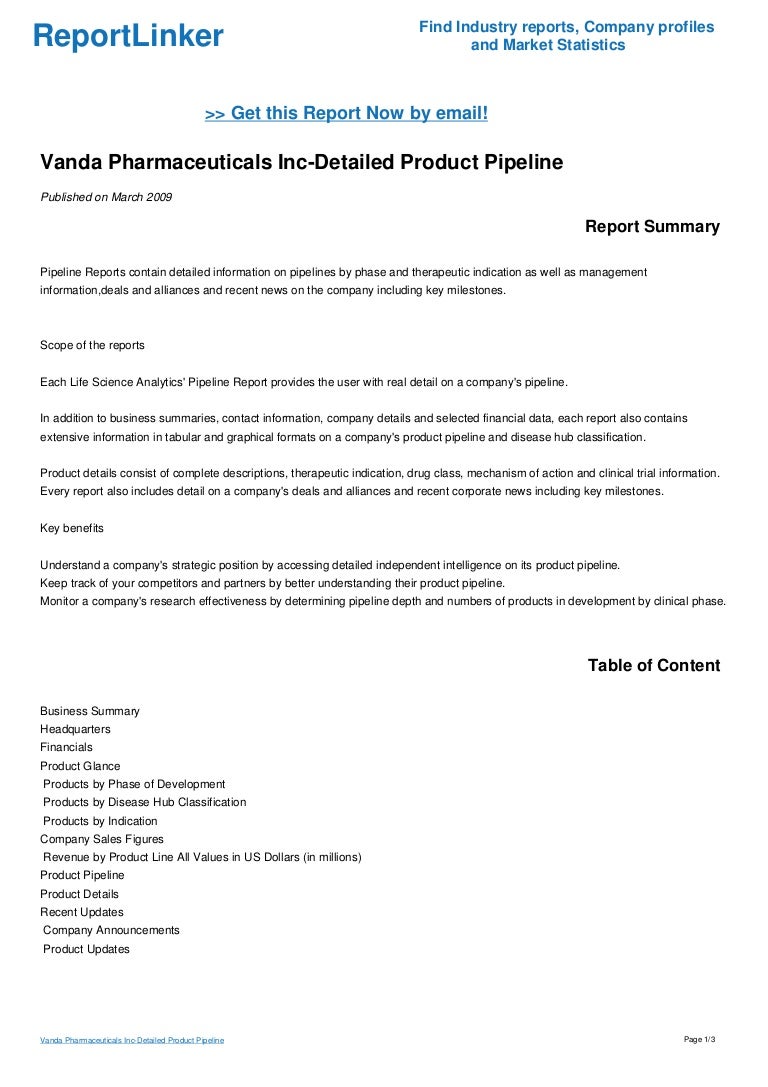 Vanda Pharmaceuticals Logo