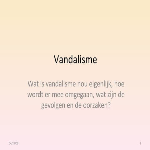 Vandalism!! | PPTX