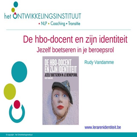 Vandamme de hbo docent en zijn identiteit | PPT