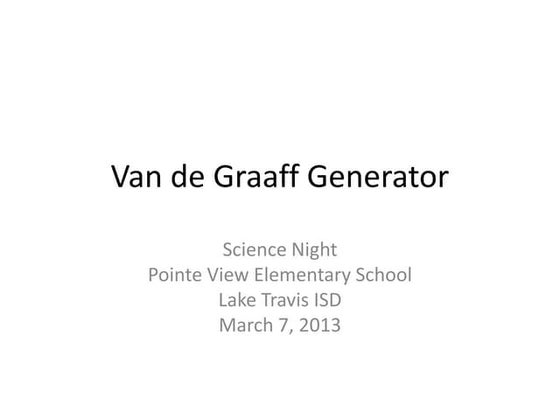 Van De Graaff | PPTX