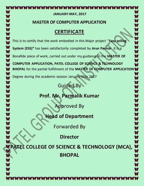 Mini Project Format | PDF